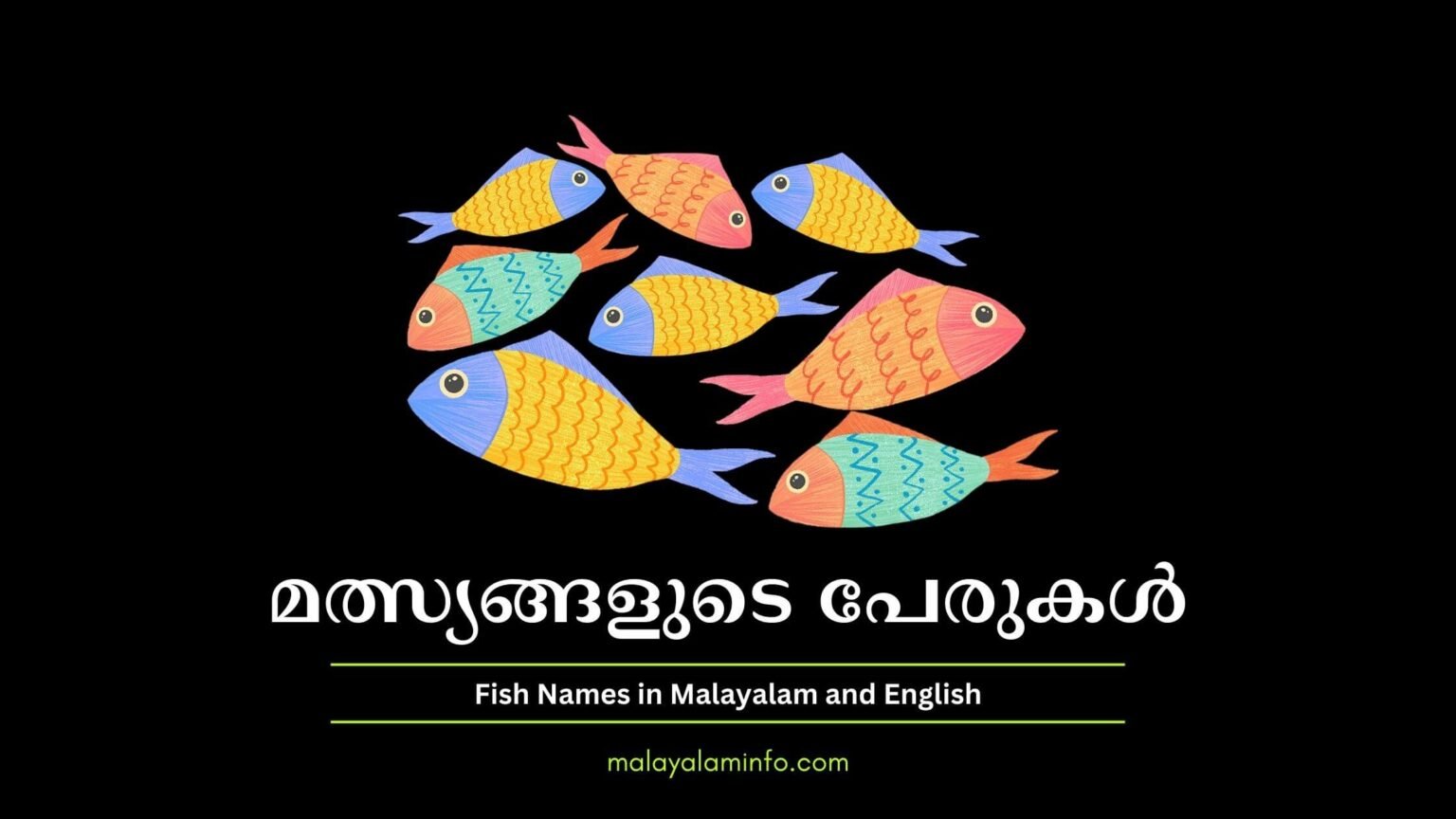 Fish Names in Malayalam - മത്സ്യങ്ങളുടെ പേരുകൾ